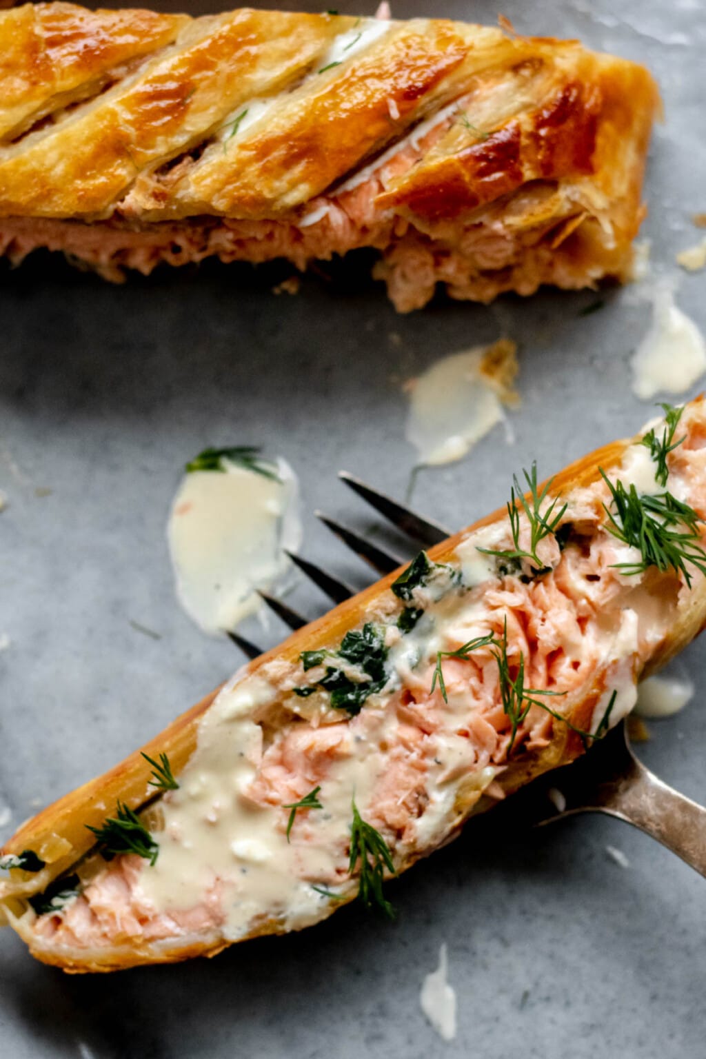 Salmon Wellington - Salmon wrapped in Puff Pastry - Abra's Kitchen