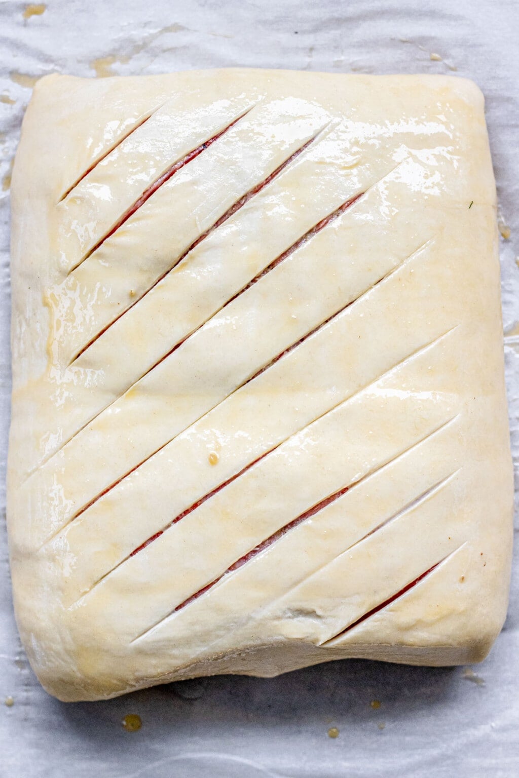 Salmon Wellington - Salmon wrapped in Puff Pastry - Abra's Kitchen