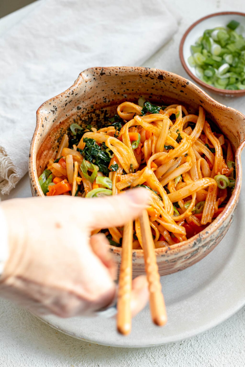 Spicy Saucy Gochujang Noodles - Abra's Kitchen