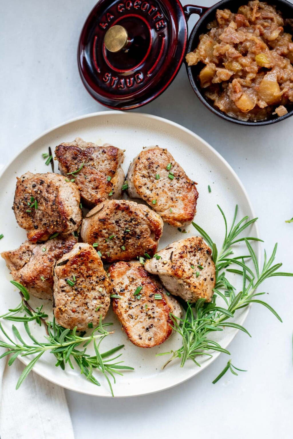 Pan Seared Rosemary Pork Medallions Abra S Kitchen